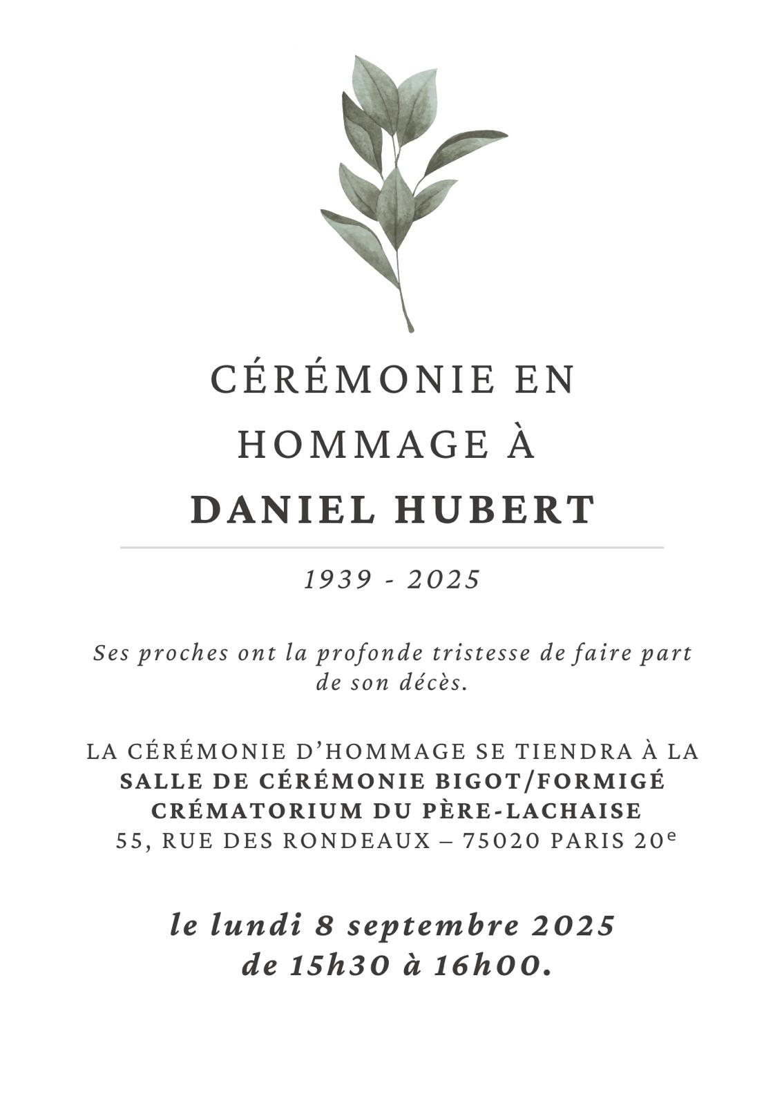 Hommage à Daniel Hubert (1939 – 2025) – Action Thématique Soleil-Terre ...